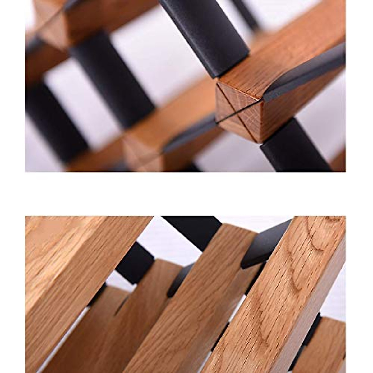 TEmkin Wine Rack 15 Bottles Wine Show Wine Storage Rack Cube Cabinets Wine Rack Wine Display Stand Storage Shelf Suspension Solid Wood Grape Wine Cellar Wine Cellar Bar C