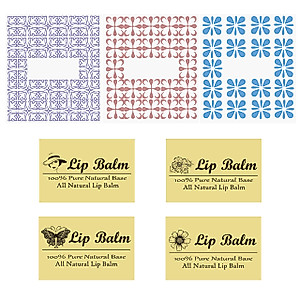 Lip Balm Container Tubes - 50-Pack - DIY - Transparent- 3/16 Oz (5.5 ml) - Including 50 Writeable & 50 Printed Lip Balm Stickers - Twist Mechanism and a Cap - Empty