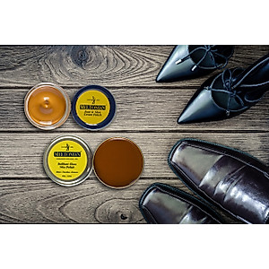 Meltonian Cream Shoe Polish - French Crafted Natural Wax & Oil Blend - Shoe Polish Brown & Black Shoe Polish for Leather - Nourishing, Restores & Protects, 60+ Unique Colors, Neutral