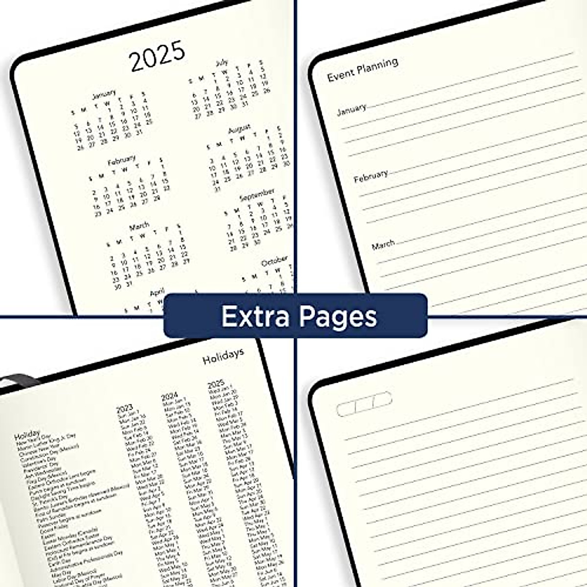 AT-A-GLANCE 2023 Weekly & Monthly Planner, Plan. Write. Remember, 5" x 8-1/4", Small, Pocket, Hardcover, Black (706D1005)