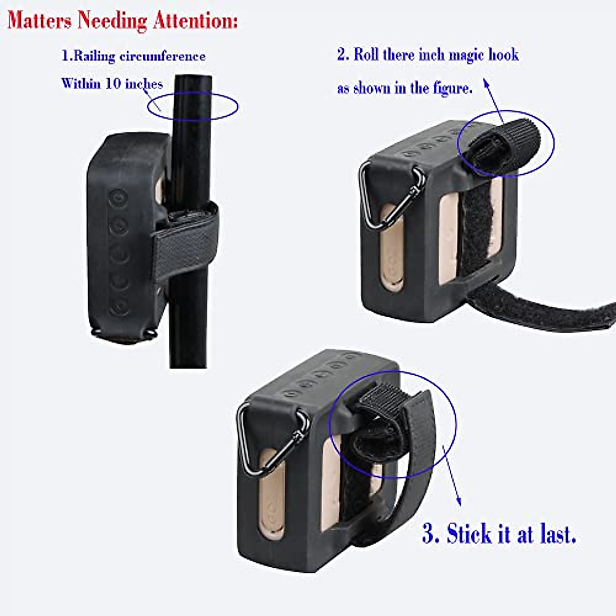 Hermitshell Silicone Carrying Case Replacement for JBL GO2 - Waterproof Ultra Portable Bluetooth Speaker (Black 2)