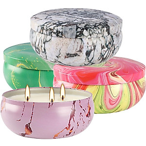 Citronella Candle Outdoor,12oz Summer Camping Large Candle for Outside Garden Backyard Balcony,30 Hour Burn,4 Pack 3 Wick