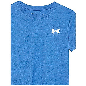 Under Armour Boys' Elite Short Sleeve T-Shirt, Stylish Crew Neckline & Fuller Cut for Complete Comfort, Ultra Blue SP22, 4