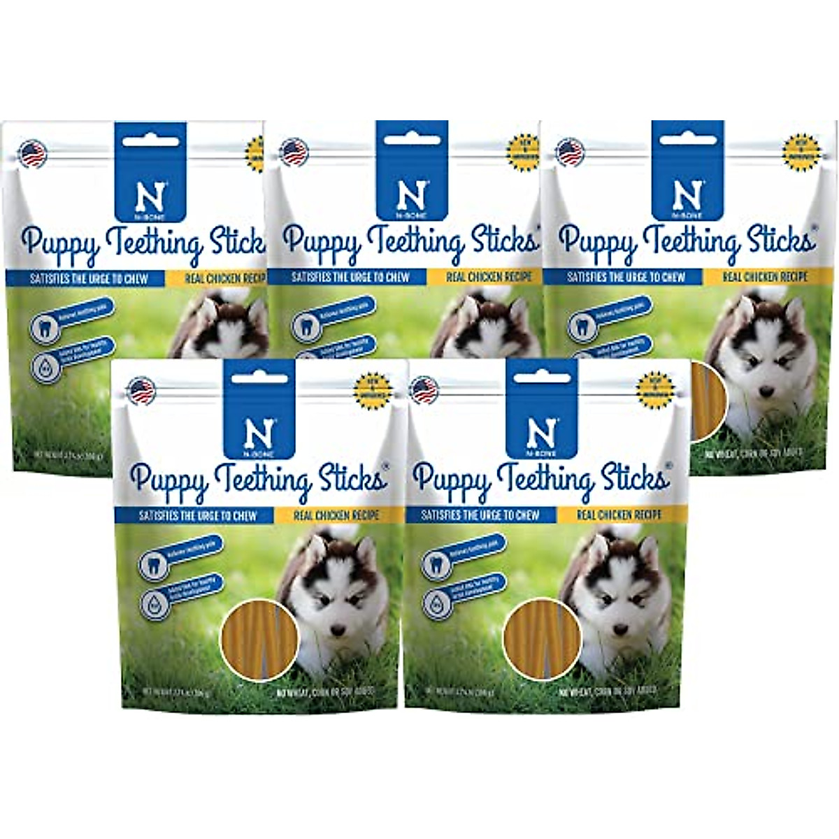 N- Bone Puppy Teething Treat 3.74 oz Size:Pack of 5