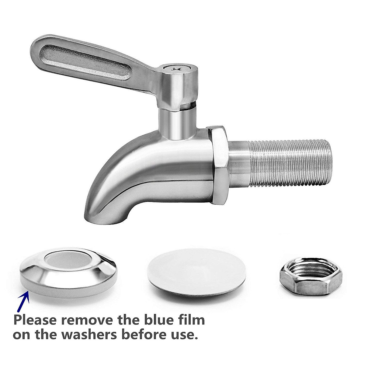 DOZYANT Updated More Durable Beverage Dispenser Replacement Spigot,Stainless Steel Polished Finished, Water Dispenser Replacement Faucet, fits Berkey and Other Gravity Filter Systems as Well