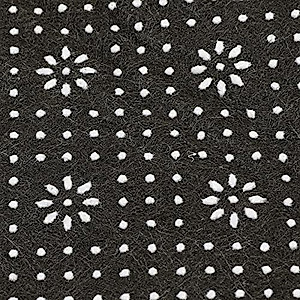 Tyrafry 4ft Floral Round Area Rug Classic Non-Slip Machine Washable Room Mat Sustainable Kitchen Rug Traditional Area Rug for Living Room, Brown