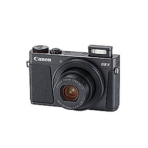 Canon PowerShot G9 X Mark II Compact Digital Camera w/1 Inch Sensor 3inch LCD - Wi-Fi, NFC, Bluetooth Enabled (Black) (Renewed)