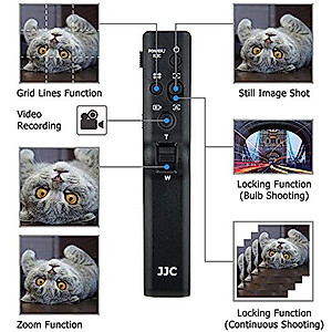 Video Remote Control Tripod for Sony FDR-AX53 AX43 AX33 AX100 AX700 HDR-CX405 CX455 CX440 CX675 Camcorder Handycam RX10M4 RX10M3 RX10M2 RX100M7 RX100M6 HX99 HX90V HX80 HX60V HX50V HX400V HX300 Camera