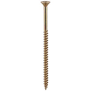 TIMCO Solo Chipboard & Woodscrews - PZ - Double Countersunk - Gold - 6.0 x 120 - Box of 100