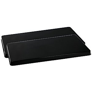 Reston Lloyd Rectangular Stove Burner Covers, Set of 2, Black