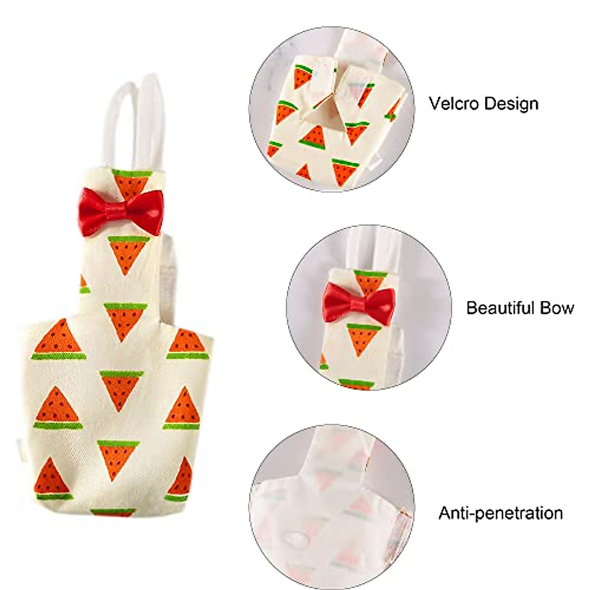 NUGAGORXW Bird Diaper Washable Parrot Nappies Bird Flight Suit Pant Pilot Clothing Bird Flight Suit Dress for Parakeet Parrot Mini Macaw Budgie Canary(Size:M)