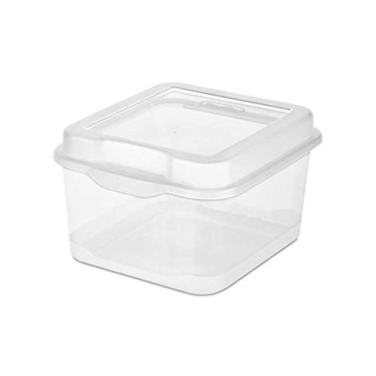 Sterilite Large FlipTop Latching Storage Box, 6 Pack, and Small FlipTop Latching Storage Box, 12 Pack for Office and Household Organization