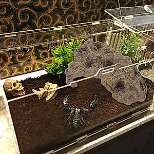 Reptile Hide Rock, Terrarium Decor Hideout Cave for Bearded Dragon, Turtle, Gecko, Lizard, Tortoise Habitat Accessories