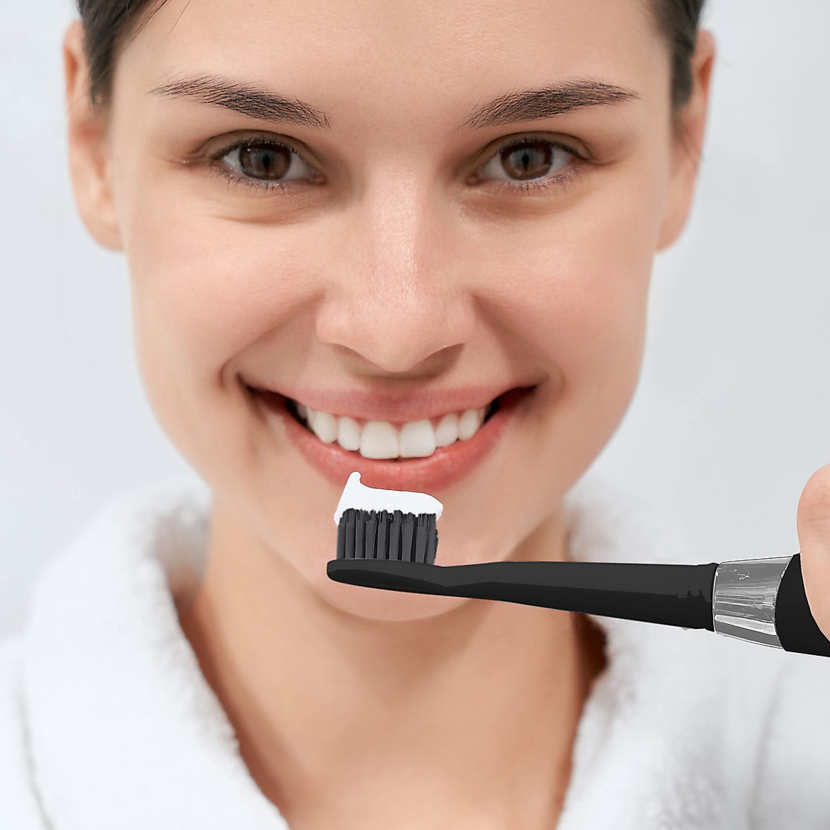 Sonic-FX Solo Electric Toothbrush - 3 Brushing Modes - with Intelligent Auto-Timer, Includes 2 Tooth Brush Heads, and 1 Interdental Head, Rechargeable, Electronic Charging/Storage Base (Black)