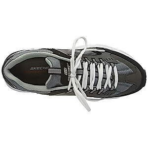 Skechers mens Stamina Nuovo road running shoes, Charcoal/Black, 10.5 Wide US