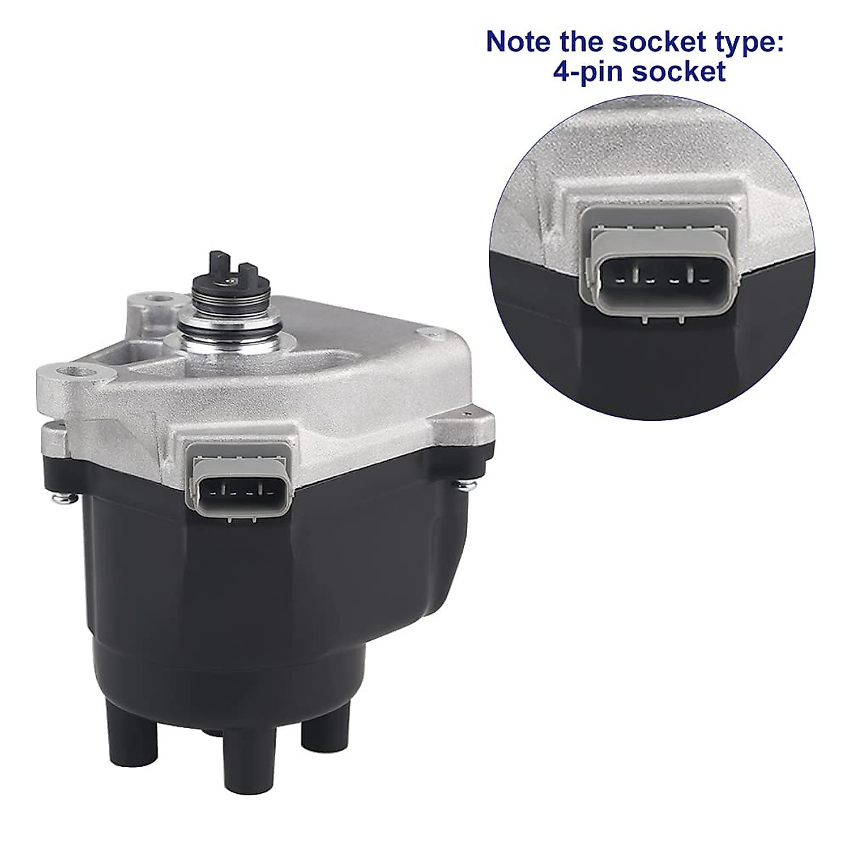 JDMON Compatible with Ignition Distributor Acura Honda Accord LX EXCL L4 2.3L 1998 1999 2000 2001 2002 Replace 30100-PAA-A01 30100-PAA-02 Includes Ignition Module Cap And Rotor