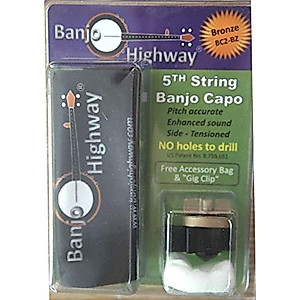 Banjo Highway Fifth String Banjo Capo - Bronze