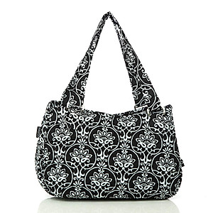 MAGOU Handle Bags Shoulder Bag - Quilted Cotton Tote Bag, Soft Lightweight Purse Handbag