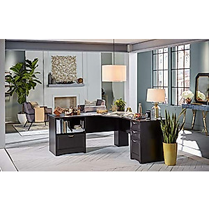 Realspace Magellan Performance 71"W L-Shaped Desk, Espresso