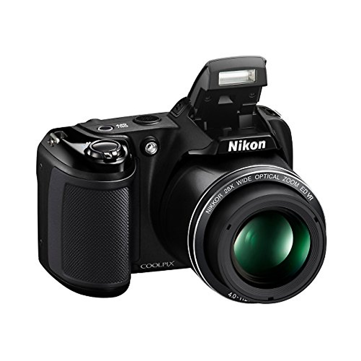Nikon Coolpix L340 20.2 MP Digital Camera with 28x Optical Zoom and 3.0-Inch LCD (Black) (Renewed)