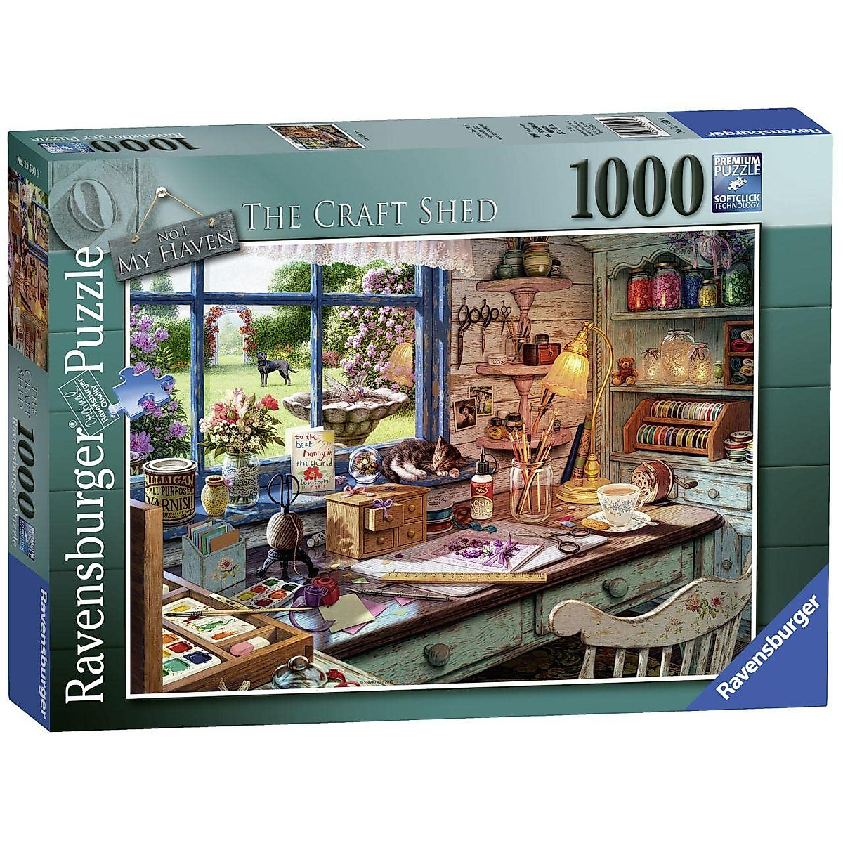 Ravensburger My Haven No.1 The Craft Shed 1000 Piece Jigsaw Puzzle for Adults & for Kids Age 12 and Up