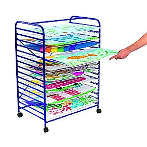 Colorations - MOBRACK Mobile Art Drying Rack for Home or Classroom Use, Keep Artwork Protected While Drying, Space Saving Rack, 36 1/2 Inches High x 26 1/2 Inches Wide x 17 1/2 Inches Deep