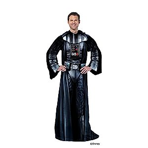 STAR WARS Comfy Throw Blanket with Sleeves, Adult-48 x 71 Inches, Being Darth Vader