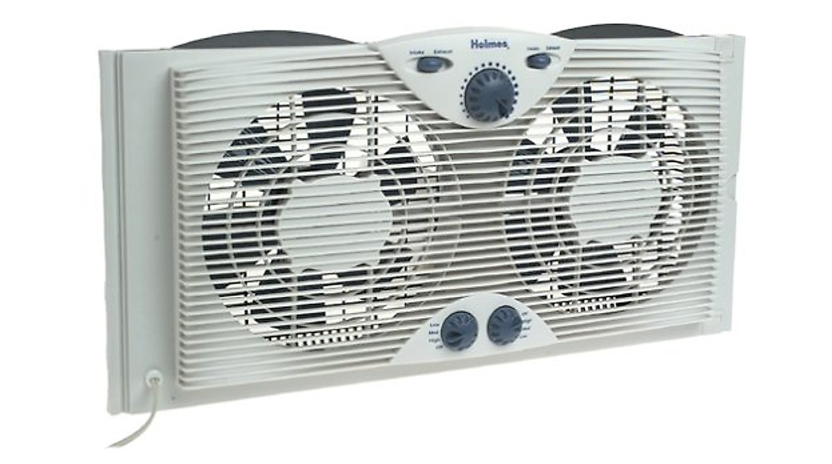 Bionaire & Holmes Twin Window Fans | Reversible Airflow, Remote