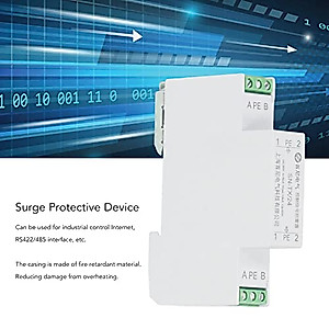 Mxzzand Voltage Surges Protector, RS485 Surge Protection Device Wide Application Quick Response for Equipment