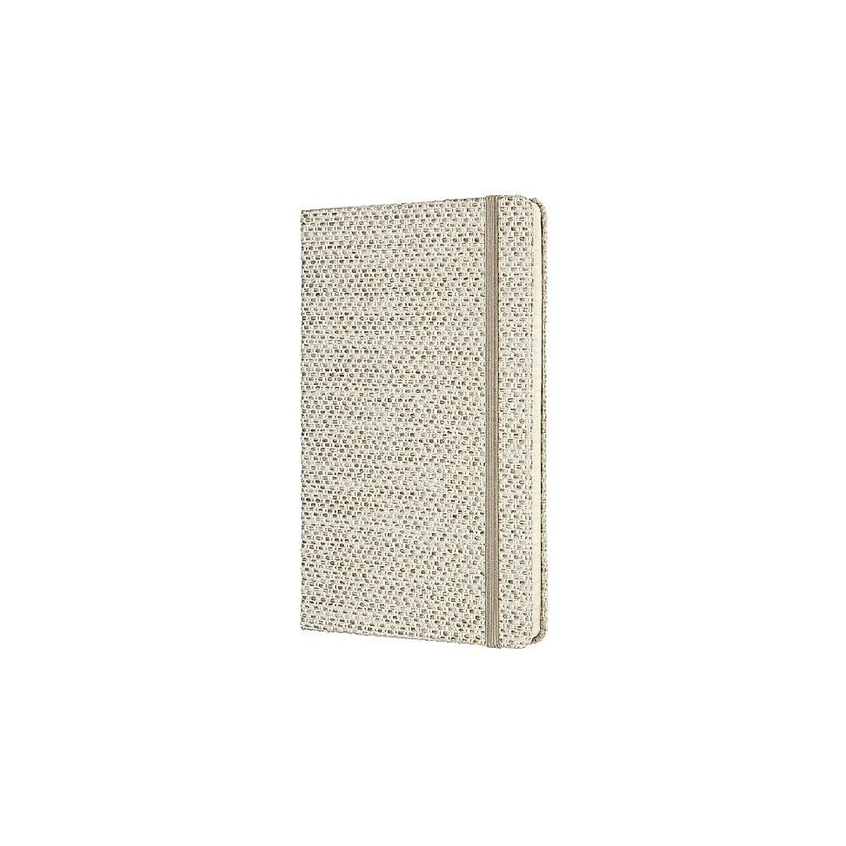 Moleskine Limited Collection Blend Textile Notebook, Hard Cover, Large (5" x 8.25") Ruled/Lined, Beige, 240 Pages (8053853600103)
