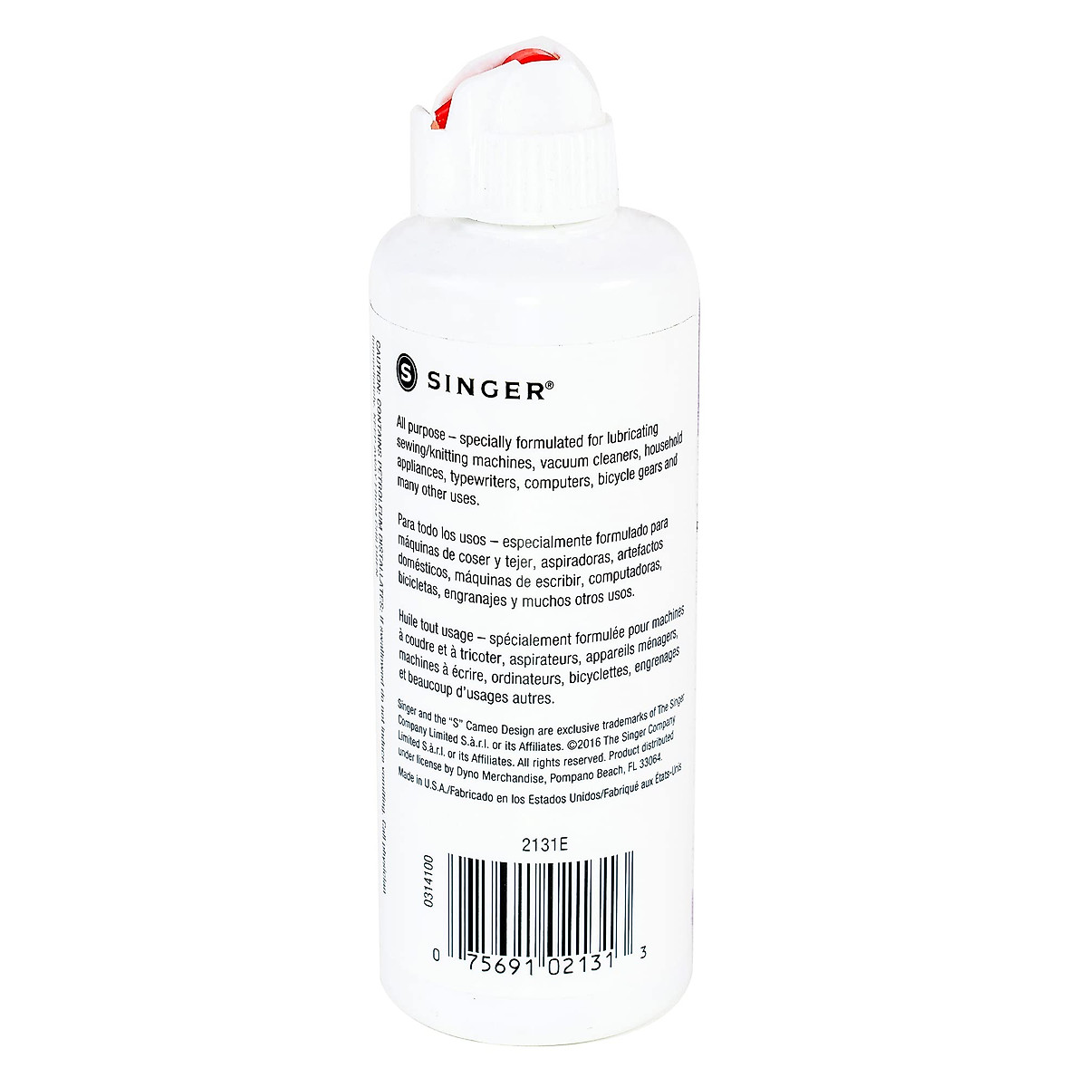 SINGER 2131E All Purpose Machine Oil, 4-Fluid Ounces