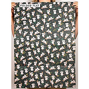 CENTRAL 23 - Trendy Wrapping Paper for Women - Green Plants and Koala - 6 Gift Wrap Sheets - Birthdays - 21st 18th - Recyclable