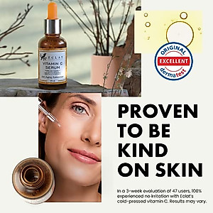 PURE Vitamin C Serum for Face 20% Vitamin C Facial Serums with Hyaluronic Acid Retinol Vit E Antioxidant Vitamin C Face Oil Skin Brightening Serum Anti Aging Reduce Wrinkles & Dark Spots