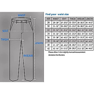 COOSVEN Men Ripped Jeans, Slim Fit Straight Leg, Denim Pants with Holes (Light Blue, 30)