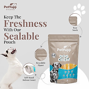 PetYupp Water Buffalo Paddywack Dog Chews – 12 Pack – All-Natural, High-Protein, Low-Fat & Easy-to-Digest Dog Treats – for Small to Large Dogs and Teething Puppies - Rawhide-Free & No Additives