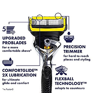 Gillette ProGlide Shield Men’s Razor Handle + 1 Blade Refill, Shields Against Skin Irritation (Packaging May Vary)