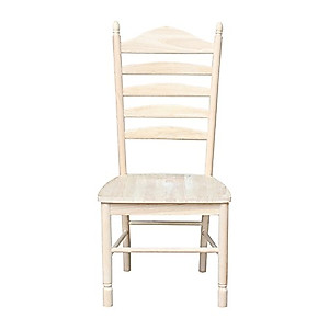 International Concepts Bedford Ladderback Dining Chairs, Unfinished