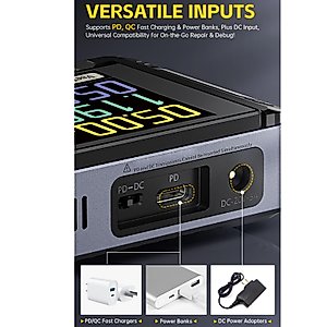 Fockety DC Power Supply Variable, DPS 150 CNC CNC DC Power Supply 30V 5A 150W Digital Display Portable DC Regulated Power Supply for Experimental Research, Production Testing