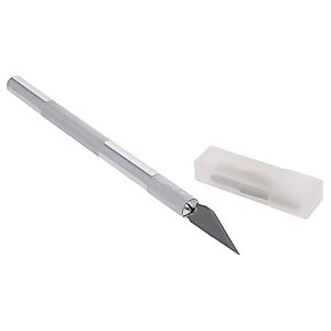Utoolmart Silver Precision Craft Knife Hobby Knife Set for DIY Art Work Cutting 1 Handles and 5 Blades