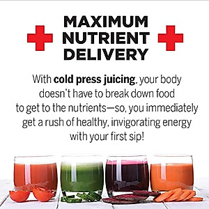 Omega J8006HDS Cold Press Machine Vegetable and Fruit Juice Extractor and Nutrition System, Triple-Stage Slow Masticating Juicer, 200 W, Silver