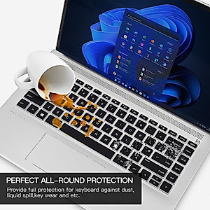 Keyboard Cover for HP Pavilion x360 14" /HP 14 Laptop 14-dq 14-fq 14-bf 14-cm/cf 14-df/dk/ds 14m-ba/cd 14m-dh 14-dq0052dx 14-dq0040nr/dq5009nr/dq0760dx/dq0762dx 14-fq1025nr/fq0033dx(Not Fit 14m-dw/dy)