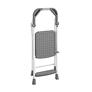 COSCO 2-Step Kitchen Stepper™ Adult Folding Step Stool, Kids Folding "Helper" (Steel/Resin)