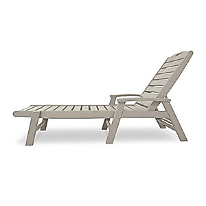 Yacht Club Chaise with Arms - Stackable (Sand Castle)