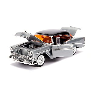 Jada Toys diecast vehicle 1: 24 Jada 20 - Showroom Floor - '56 Bel Air, Bare Metal