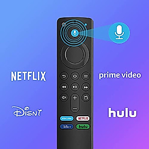 Replacement Voice Remote L5B83G (3rd GEN) fit for Fire TV Stick (2nd Gen, 3rd Gen, Lite, 4K), Fire TV Cube (1st Gen & 2nd Gen), and Fire TV (3rd Gen, Pendant Design)