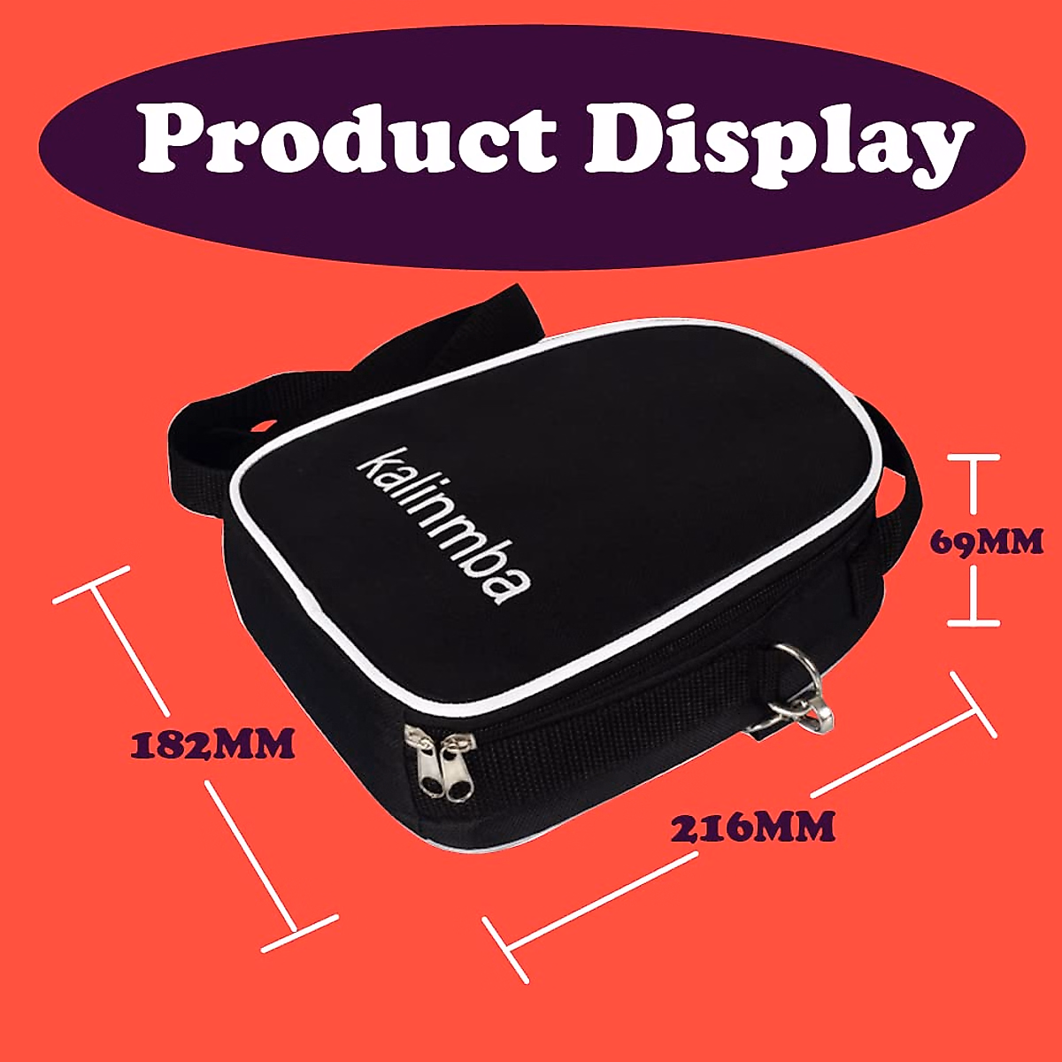 Jackie Waterproof cross soft case of Mbira, Kalimba,Thumb Piano, Likembe, Sansula