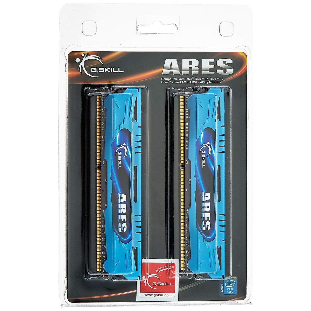 G.SKILL Ares Series 16GB (2 x 8GB) 240-Pin DDR3 SDRAM DDR3 2400 (PC3 19200) Desktop Memory Model F3-2400C11D-16GAB