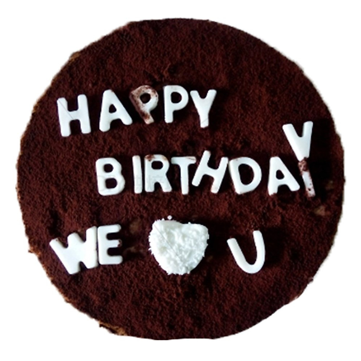 Silicone Letter Mold and Number Chocolate Molds with Happy Birthday Cake Decorations Symbols 2pcs