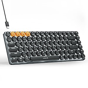 ProtoArc MECH K301 Office Keyboard - 75% Tactile Quiet Keyboard with Backlit, Triple-Mode 2.4G/USB-C/Bluetooth, Red Switches for PC, Mac, Windows, iPad - 84 Keys