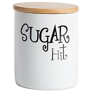 DII Kitchen Accessories Retro Collection, Ceramics, Canister Set, White, 3 Piece